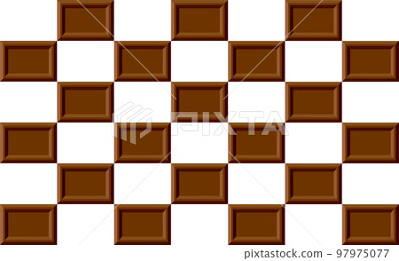 chocolate checkered background - Stock Illustration [97975077] - PIXTA