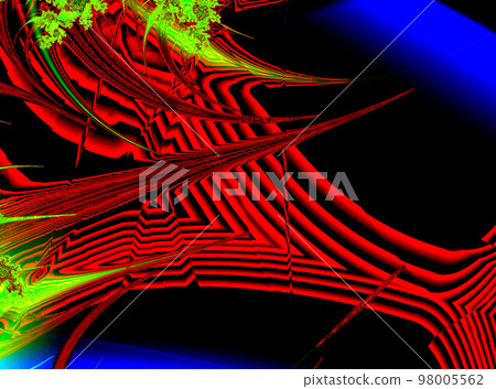 bright decorative blue-red pattern, abstract... - Stock Illustration ...