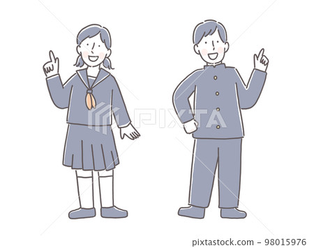 Smiley student - Stock Illustration [98015976] - PIXTA