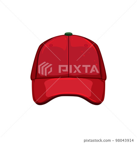 template baseball cap cartoon vector illustration - Stock Illustration ...