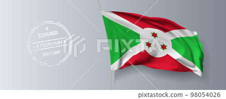 Burundi unity day greeting card, banner with... - Stock Illustration ...