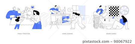 Gathering together abstract concept vector... - Stock Illustration ...