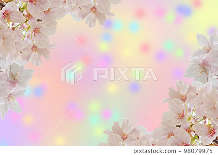 Sakura texture and gradient background - Stock Illustration [98079975 ...