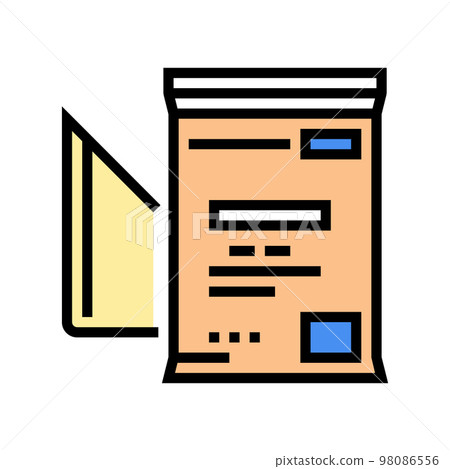 triangular bandage first aid color icon vector... - Stock Illustration ...