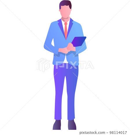 Man manager vector icon office manager on white - Stock Illustration ...