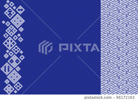 Modoko and sheath type Traditional embroidery... - Stock Illustration ...