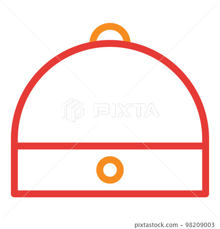 Chinese icon set multicolor red black... - Stock Illustration [98209003 ...