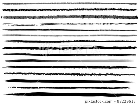 Brush line (long) - Stock Illustration [98229615] - PIXTA