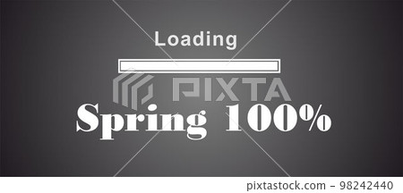 Spring loading on the gray background. - Stock Illustration [98242440 ...
