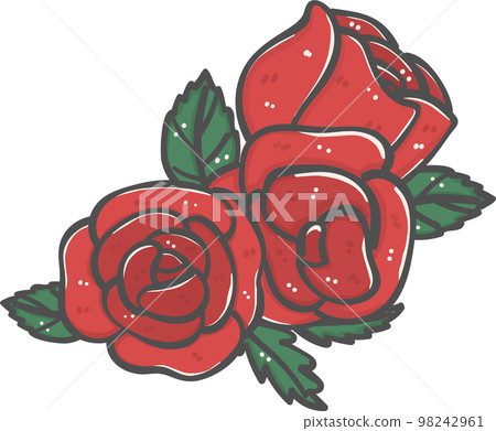 Cute Cartoon Roses