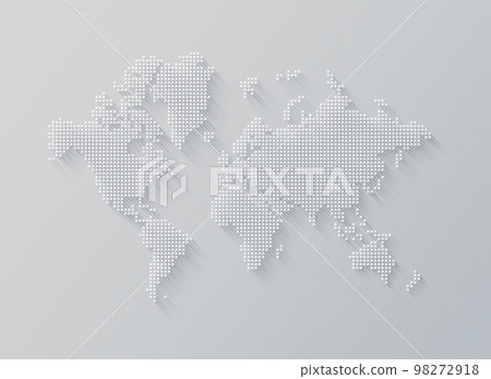 Illustration of a world map made of stars on a... - Stock Illustration ...