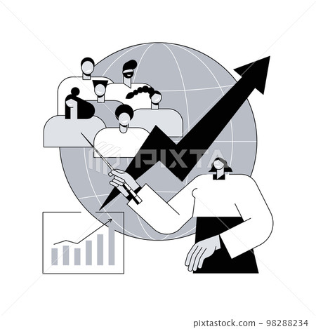 Population growth abstract concept vector... - Stock Illustration ...