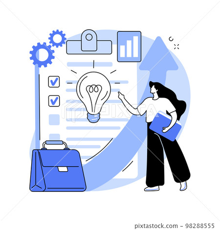 Sales plan for business abstract concept vector... - Stock Illustration ...