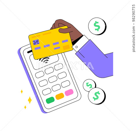 Debit card abstract concept vector illustration. - Stock Illustration ...