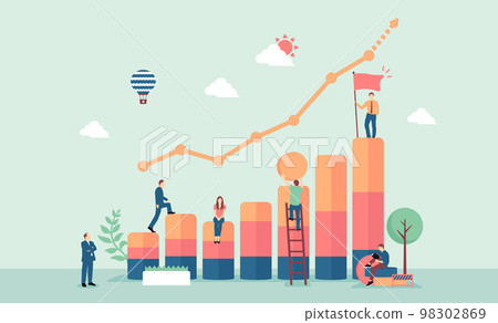Business / company growth / success motif... - Stock Illustration ...