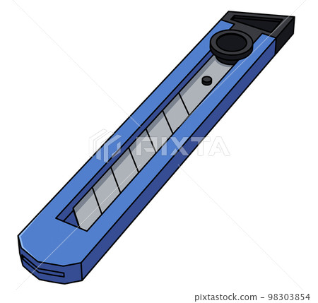 Illustration of a diagonal cutter with a blade - Stock Illustration ...