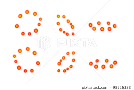 Shock wave effect (red) - Stock Illustration [98316328] - PIXTA