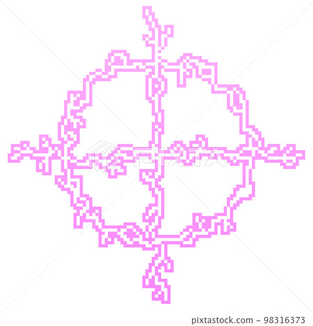 Lightning scope pixel art (pink) - Stock Illustration [98316373] - PIXTA