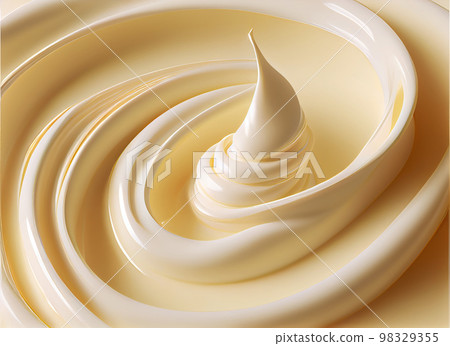Cream Texture background close up, AI Generated - Stock Illustration ...