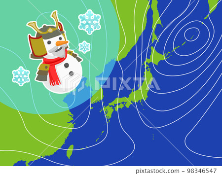 General Winter's Pressure Map - Stock Illustration [98346547] - PIXTA