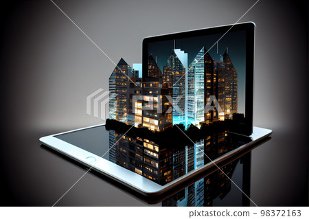 Project visualization using augmented reality...-插圖素材 [98372163] - PIXTA圖庫