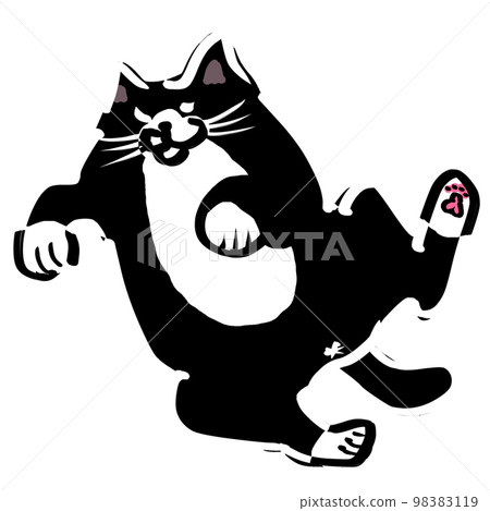 Rolling cat - Stock Illustration [98383119] - PIXTA