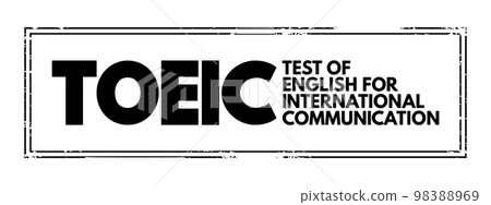 TOEIC - Test Of English For International... - Stock Illustration ...