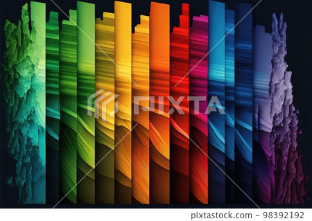 Illustration of a set of colorful textures - Stock Illustration ...