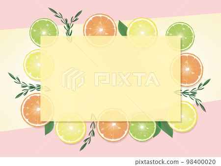 Fresh citrus fruit frame transparent orange,... - Stock Illustration ...