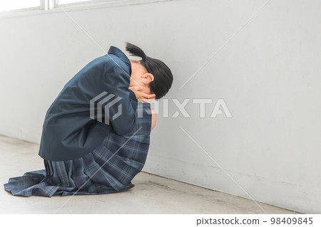 Crying High School Students