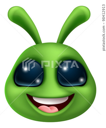 Alien Smiley Face Clip Art Smiley Vector Illustration Alien Monster