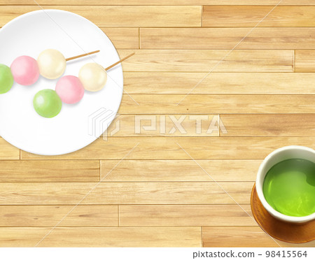 Japanese style illustration set of three-color... - Stock Illustration ...