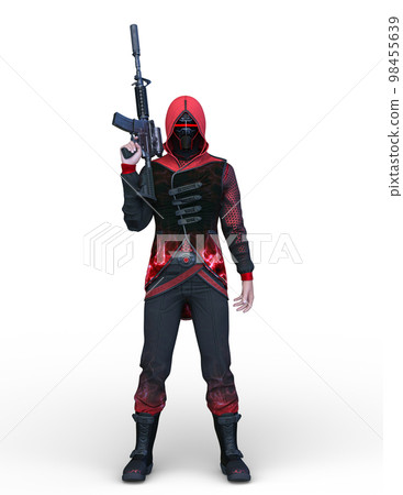 Masked soldier - Stock Illustration [98455639] - PIXTA