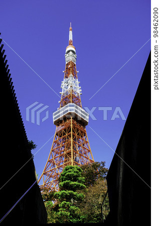 Tokyo Tower Scenery from the underground... - Stock Photo [98462090 ...