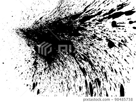 Ink splashing while rotating violently - Stock Illustration [98485738 ...