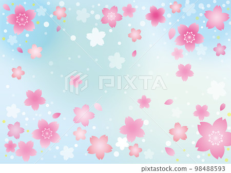 Sakura Blue - Stock Illustration [98488593] - PIXTA