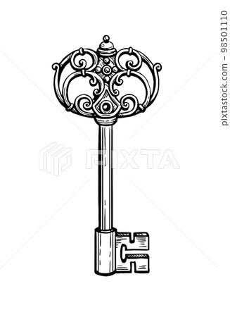Skeleton Keys Drawing