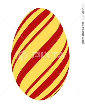 Striped egg illustration material - Stock Illustration [98504499] - PIXTA