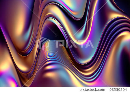 Iridescent holographic textural Background.... - Stock Illustration [98530204] - PIXTA