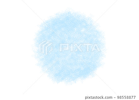 Light blue round frame with pastel touch - Stock Illustration [98558877 ...