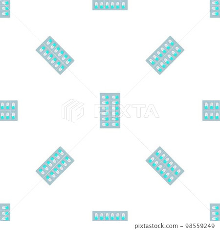 Pill pack pattern seamless background texture... - Stock Illustration ...