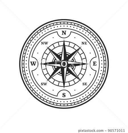 Antique Compass Drawing