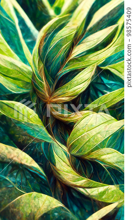 ultra realistic forest tropical fractal... - Stock Illustration ...