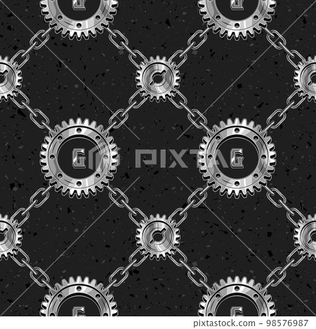 Seamless staggered geometric pattern with... - Stock Illustration ...