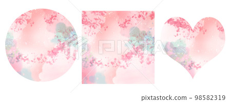 Abstract pink frame set - Stock Illustration [98582319] - PIXTA