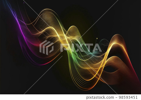 Abstract background. Dynamic light flow, with... - Stock Illustration ...