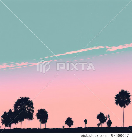 Twilight evening or morning minimal copy space... - Stock Illustration ...