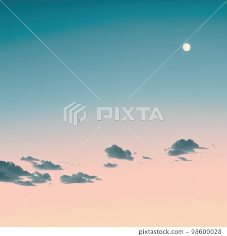 Twilight evening or morning minimal copy space... - Stock Illustration ...