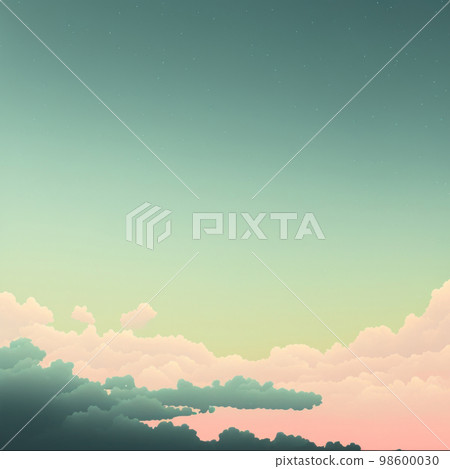 Twilight evening or morning minimal copy space... - Stock Illustration ...