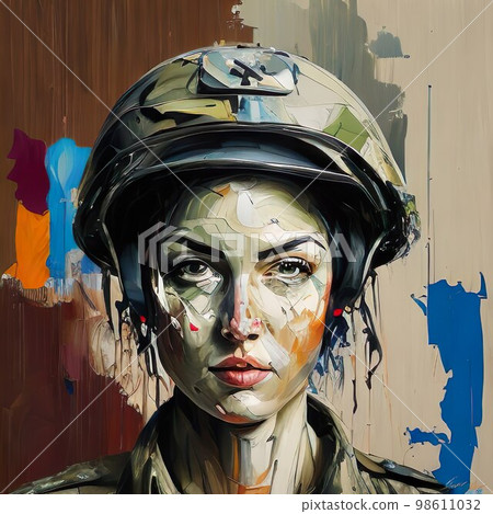 Female Soldier Art